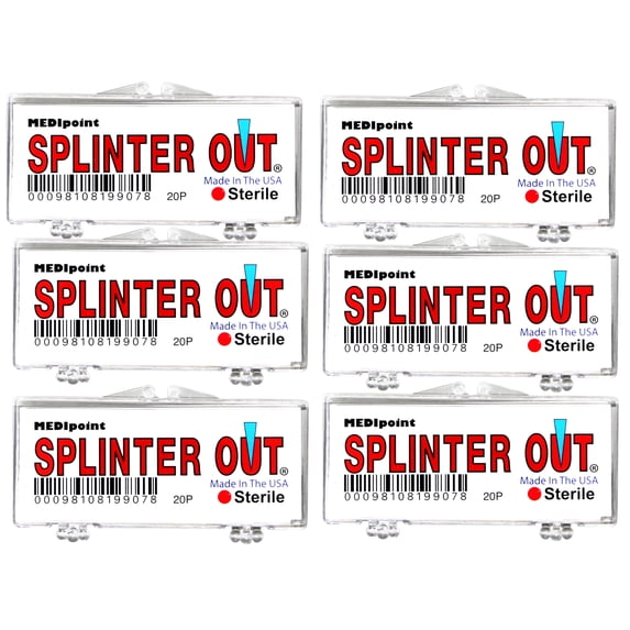 Medipoint Splinter Out Remover, Sterile, Disposable and Easy to Use, 20 ...