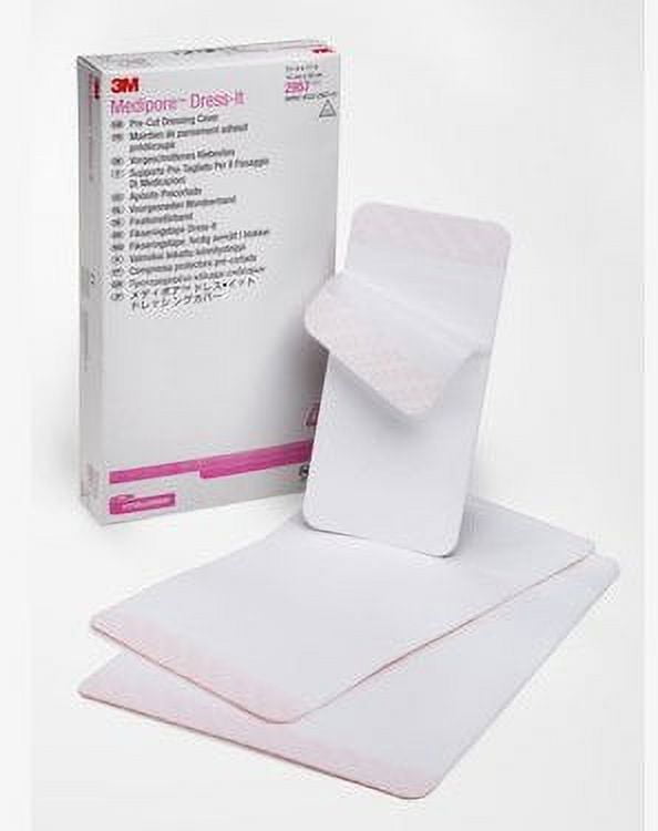Medipore Dressing Retention Tape, Pre-Cut Pad Cloth 3-7/8 X 4-5/8 Inch ...