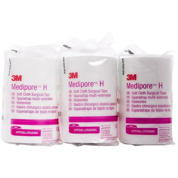 "Medipore Hypoallergenic Non-Stick Gentle Medical Tape, Latex-Free, 4 ...