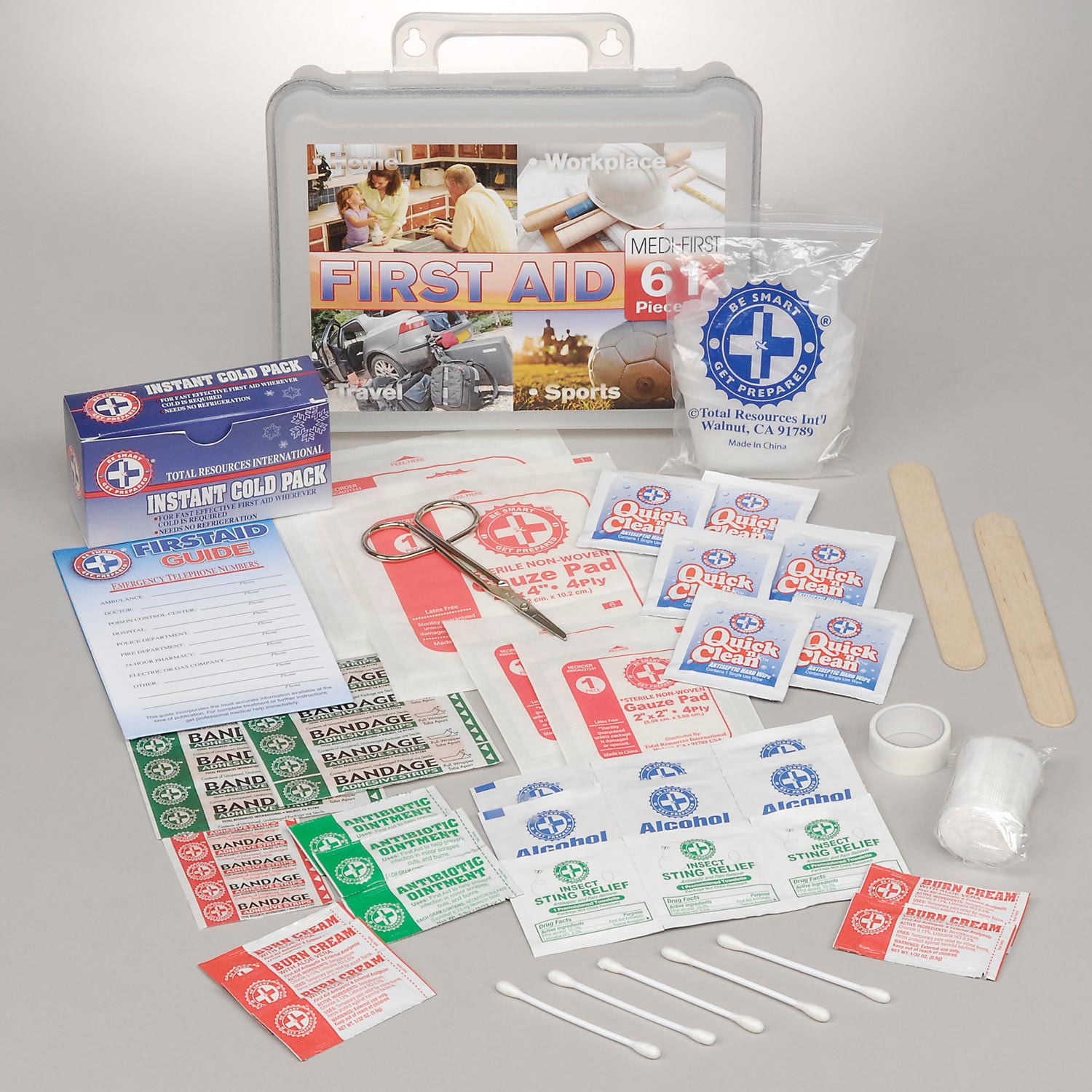 Medique Products 40061 Multi-Purpose First Aid Kit, 61 Pieces HSA/FSA ...