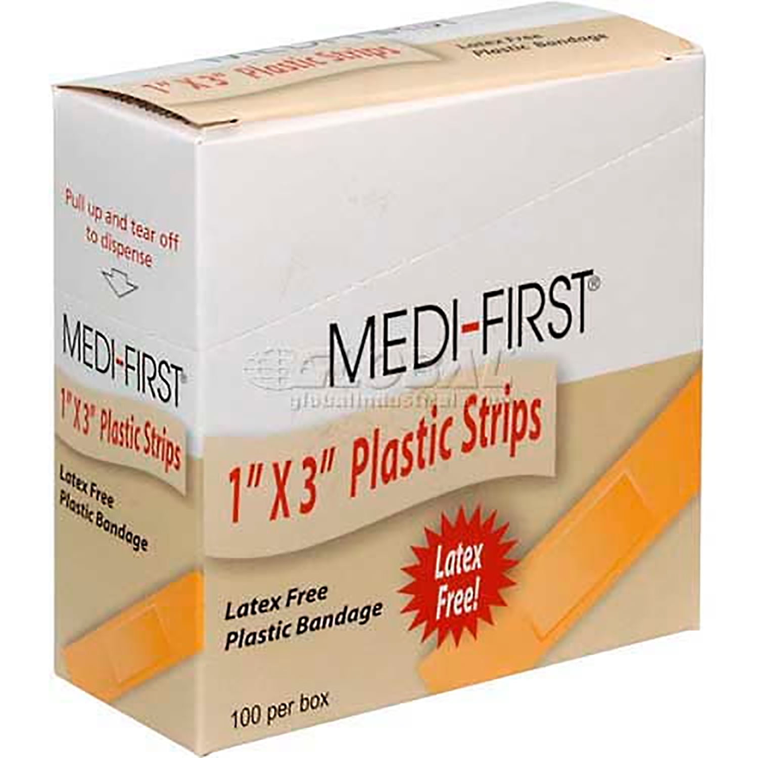 Medique 60033 Plastic Strip Bandage, 1" x 3" Strip, 100/Box HSA/FSA ...