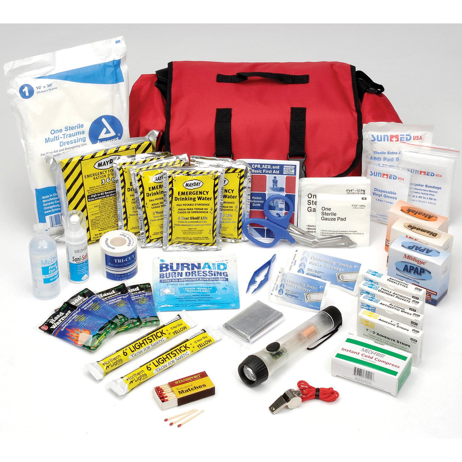 Medique Products 73911 Emergency Disaster Kit, 186 Pices - Walmart.com