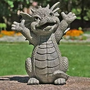 Ebros Jurassic Beowulf Elder Dragon Head Skull Realistic Fossil Statue ...