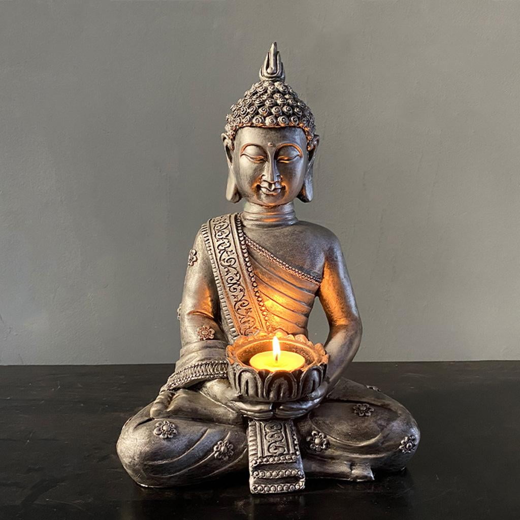Meditating Buddha Statues Home Decoration , Buddhlight Holder for Home ...