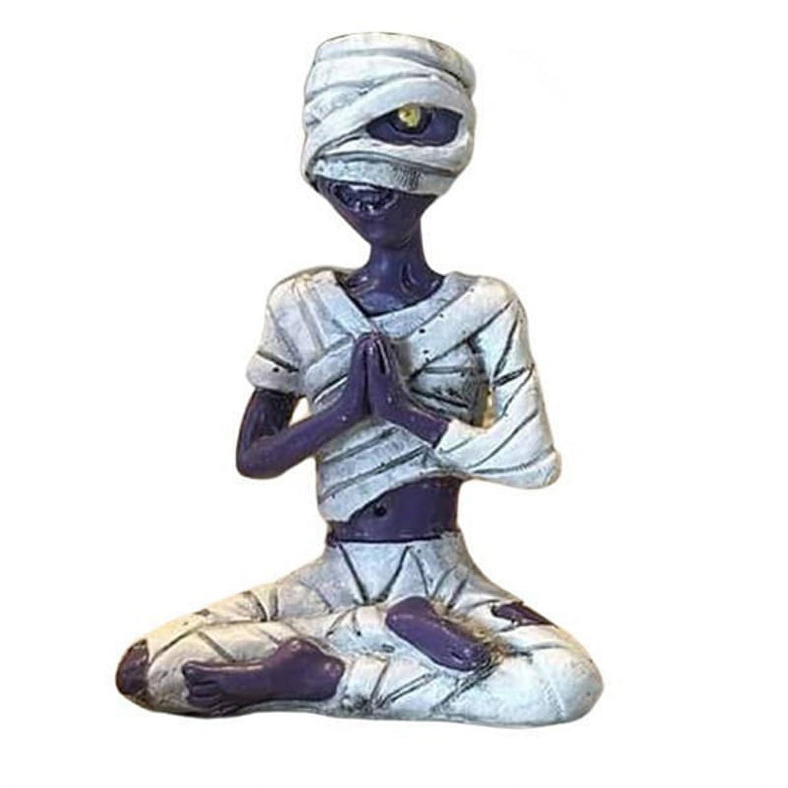 Meditating Skeleton Flower Pot Skull Plants Pot Halloween Decorative ...