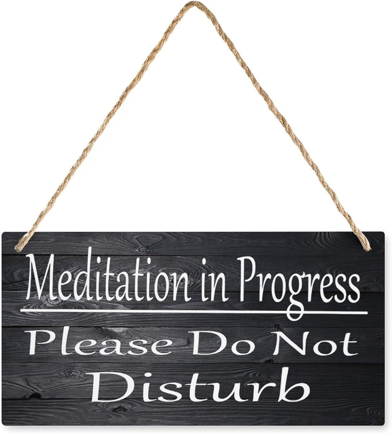 Meditation In Progress Please Do Not Disturb Wood Sign Wall Decor Sign ...