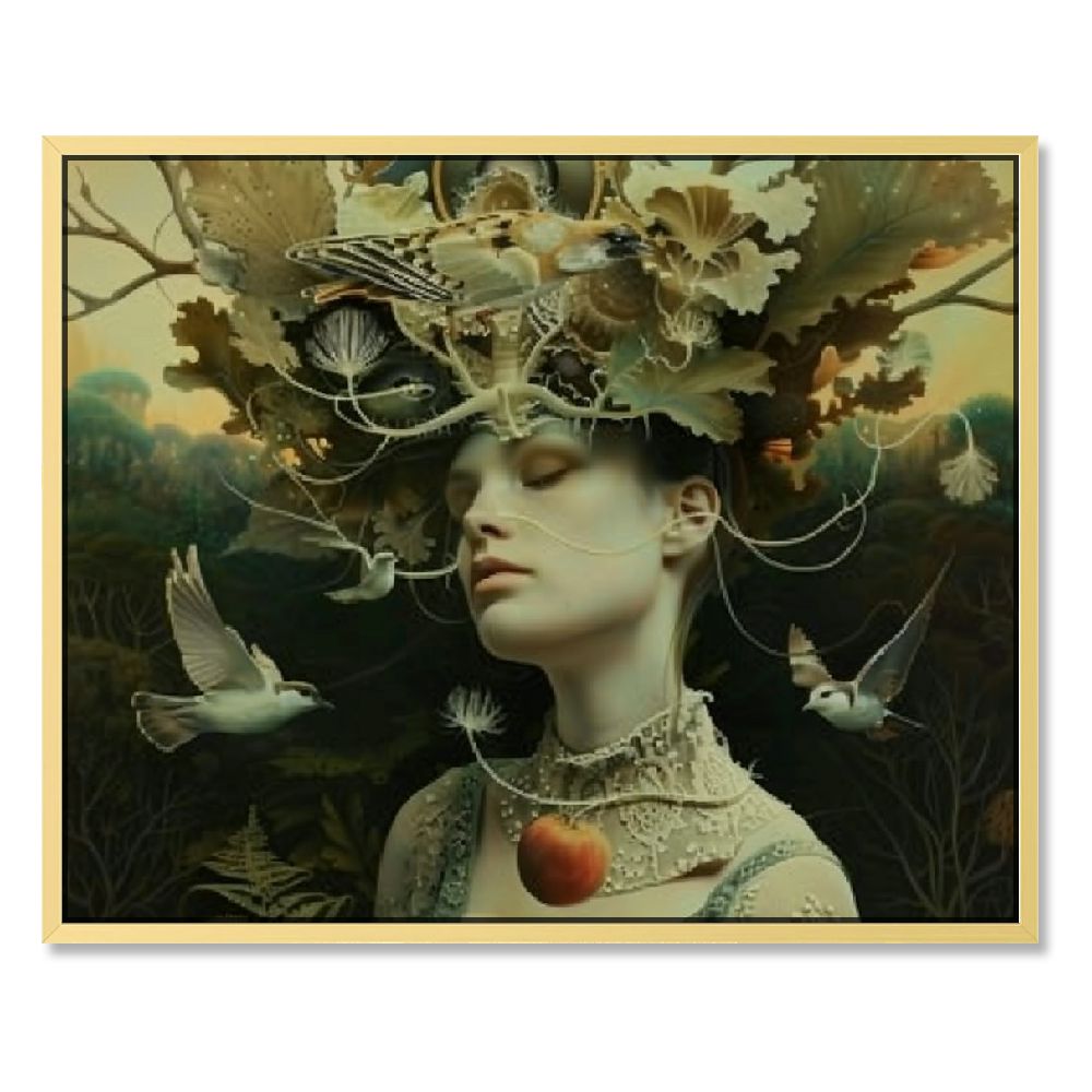 Meditation Poster - Weird Surreal Print - Jungle Art - Psychedelic Art ...