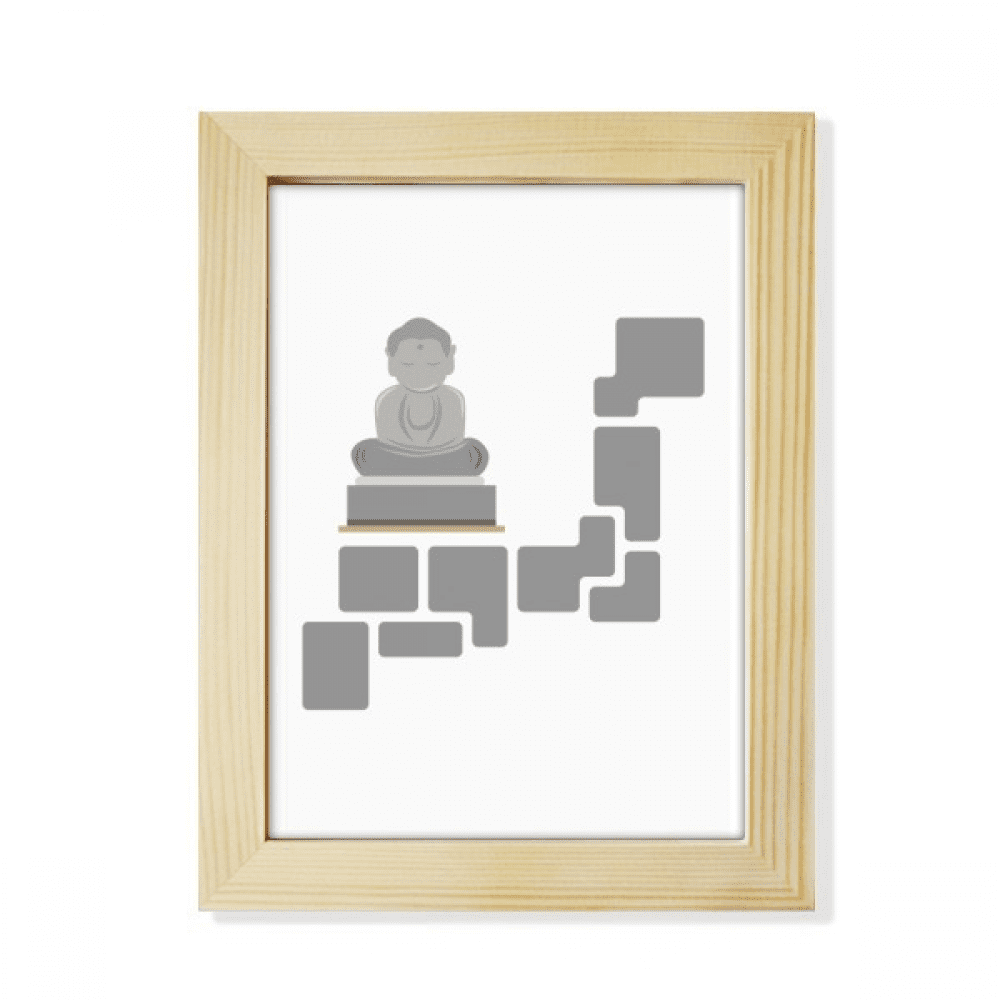 Meditation Sitting Posture Sculpture Desktop Adorn Photo Frame Display ...