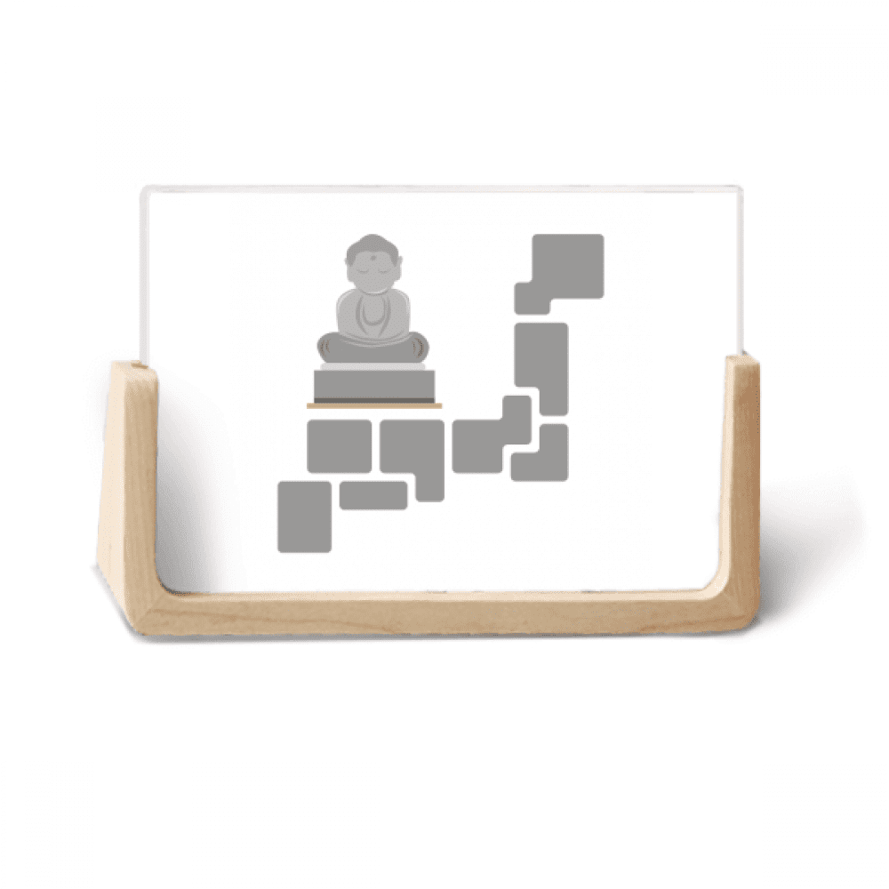Meditation Sitting Posture Sculpture Photo Wooden Photo Frame Tabletop ...