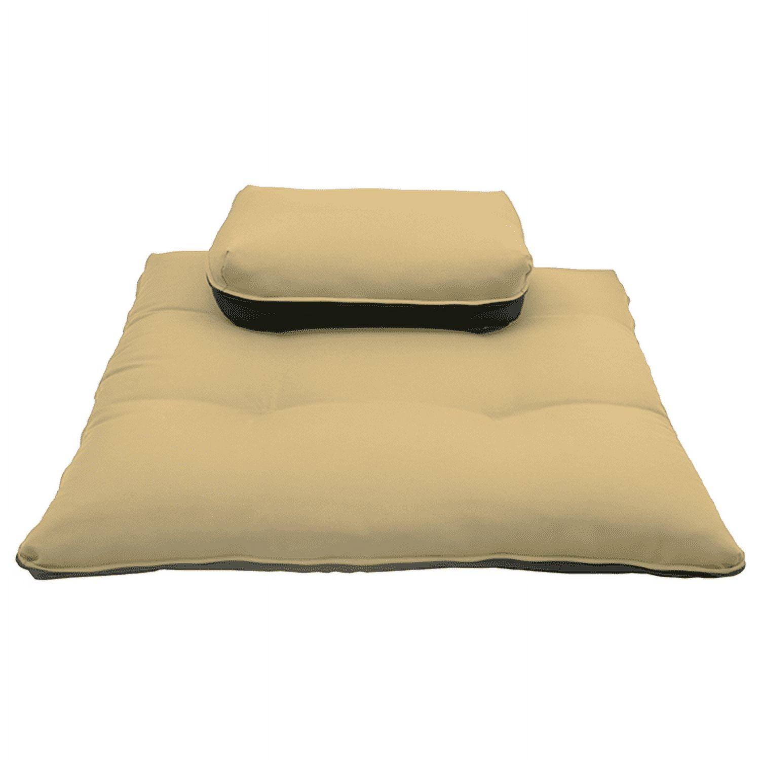 Meditation Zafu And Zabuton Set Cushions Exercise Yoga Mats Rectangle ...