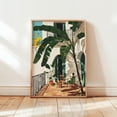 Mediterranean Balcony Poster Lemon Tree Terrace Courtyard Wall Art ...