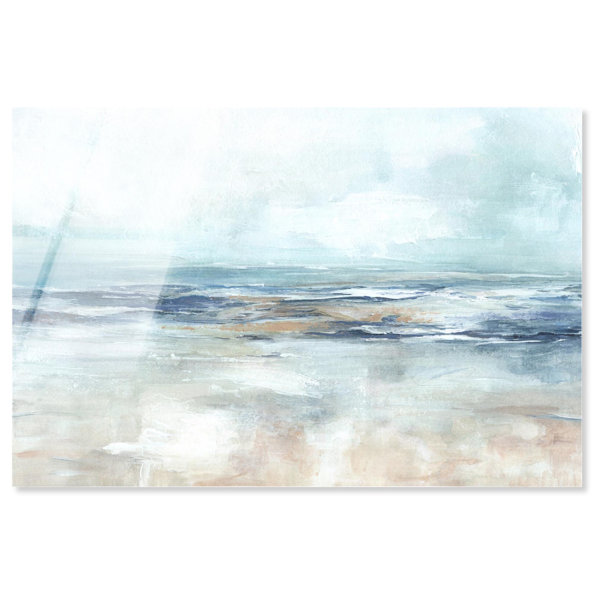 Mediterranean Coastal Acrylic Print Coastal Bathroom Art by Art Remedy ...