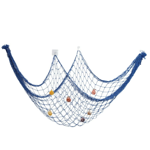 Mediterranean Fishing Net Wall Decor Ornamental Netting Wall Decor for ...