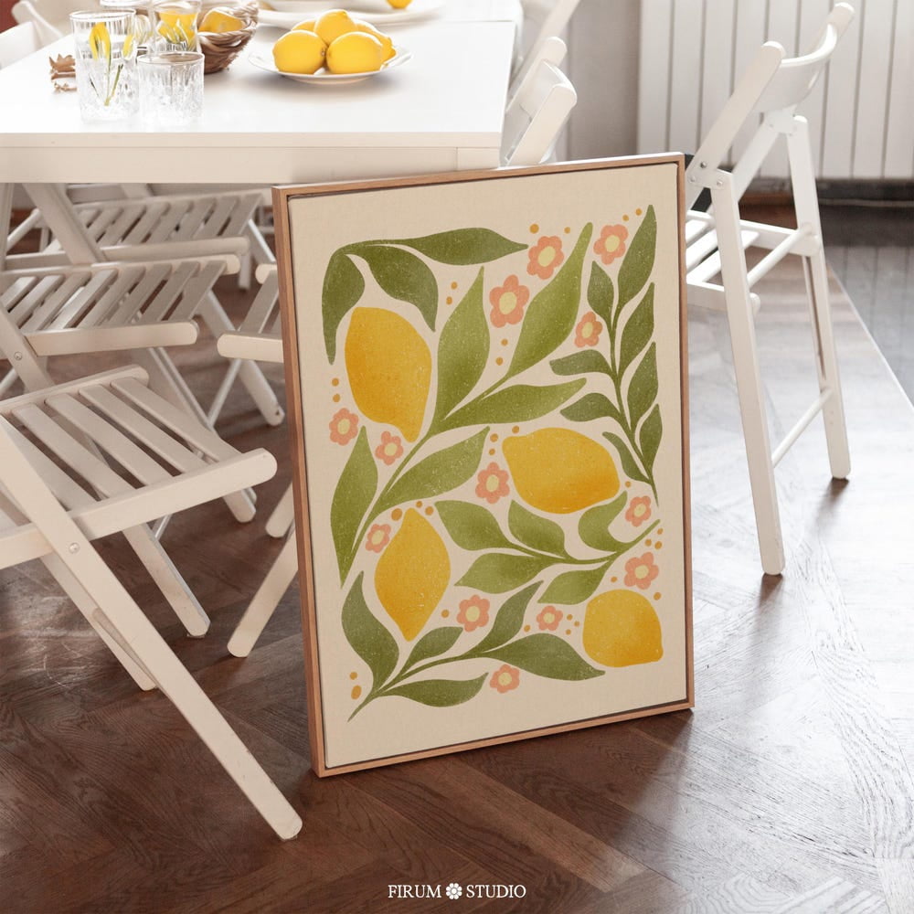 Mediterranean Kitchen Printable Wall Art, Lemons Art Print, Italian ...