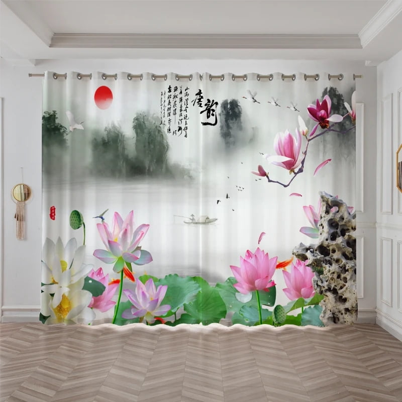 Mediterranean Lighthouse StarCurtains for Living Room Lotus Beautiful ...