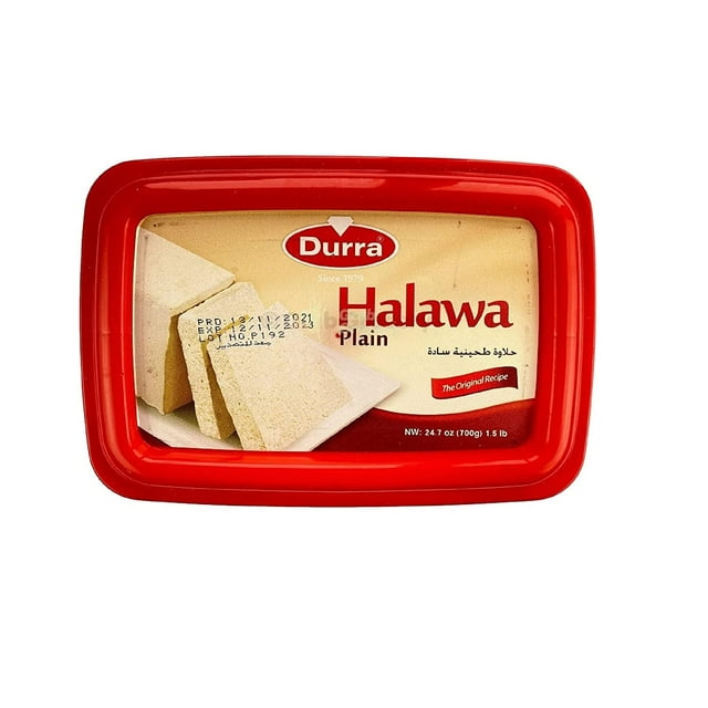 Mediterranean Plain Halawa - Durra Plain Sesame Tahini Fudge Halva 1 ...