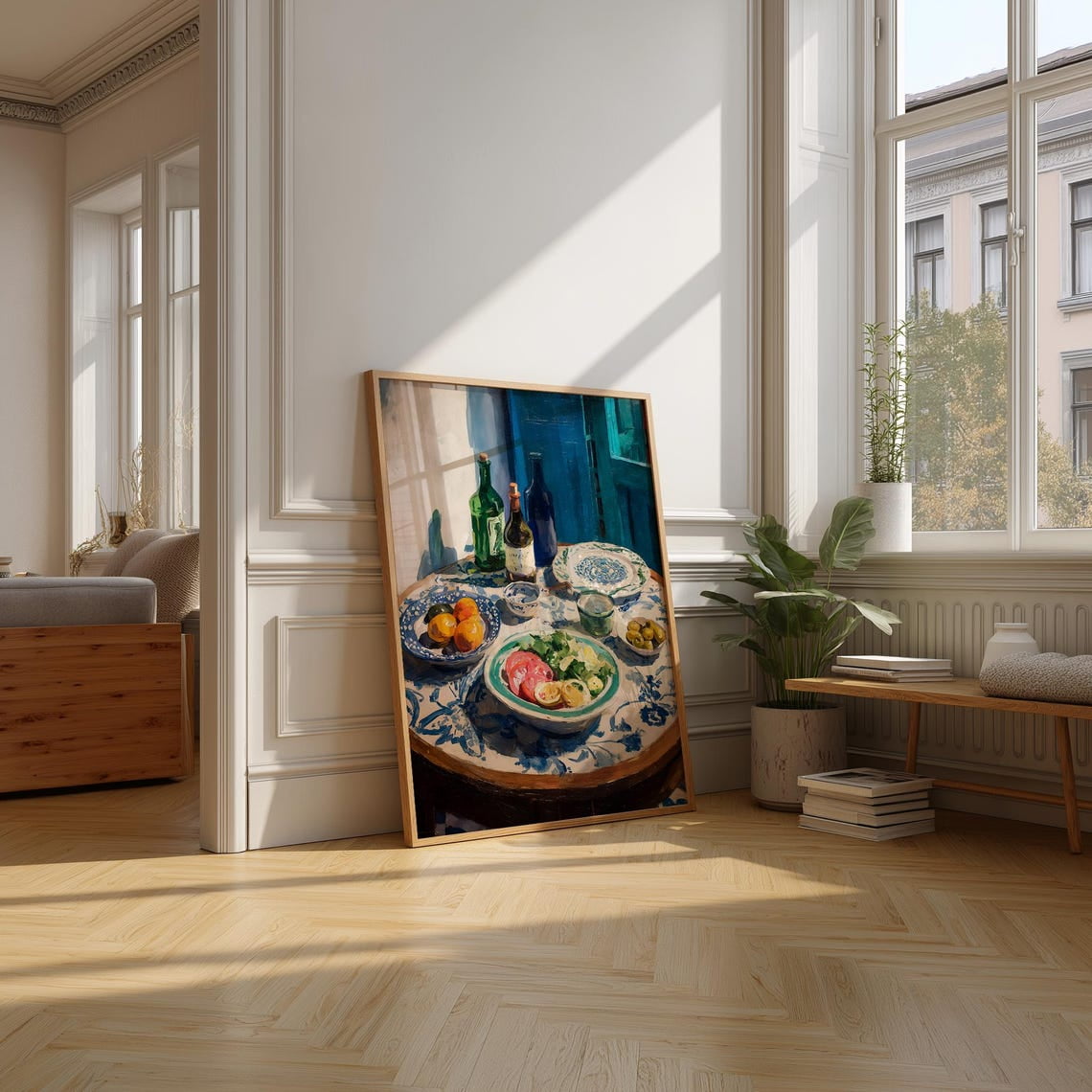 Mediterranean Still Life Print, Rustic Kitchen, Vintage 3437 UNFRAMED ...