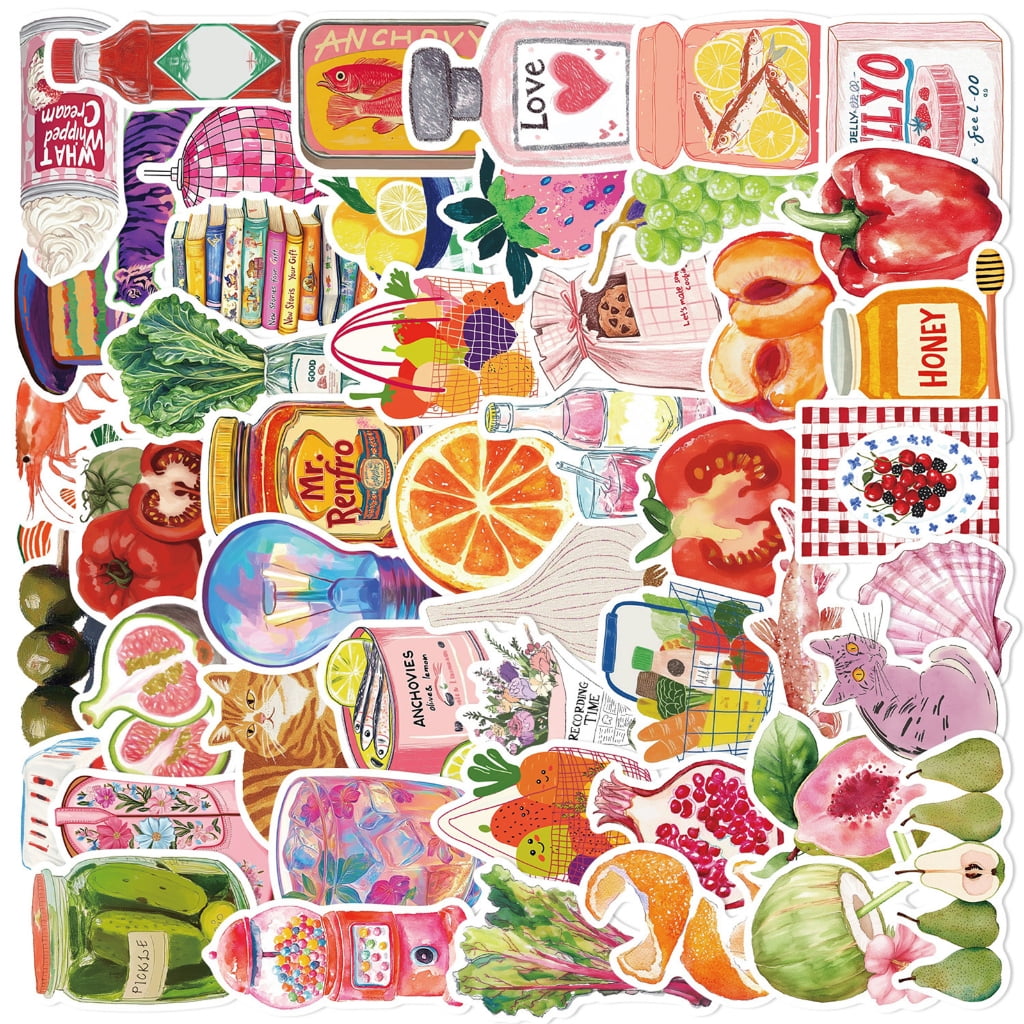 Mediterranean Style Art Stickers Pack of 50 Waterproof Decals for DIY ...