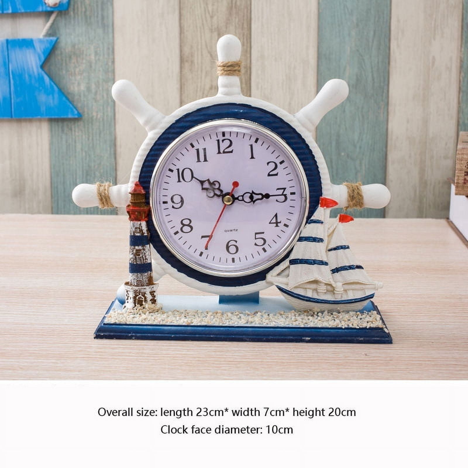 Mediterranean Style Desktop Clock Ornaments European Living Room ...