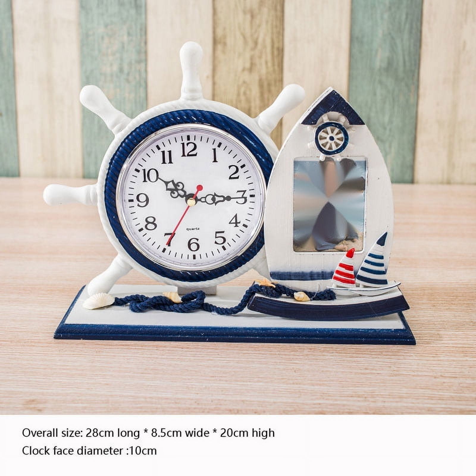 Mediterranean Style Desktop Clock Ornaments European Living Room ...