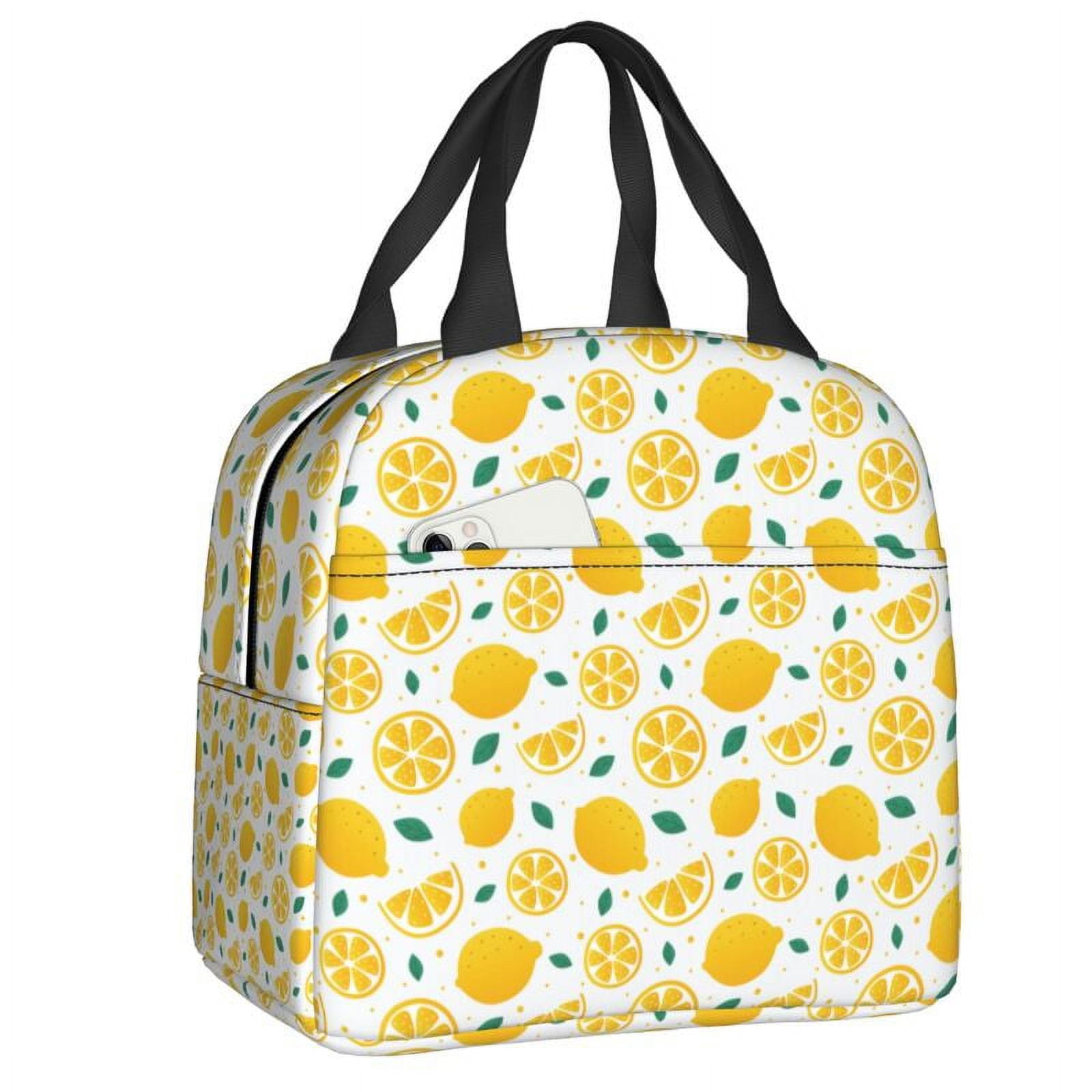 Mediterranean Tiles Summer Fruit Lemons Lunch Bag Leakproof Cooler ...