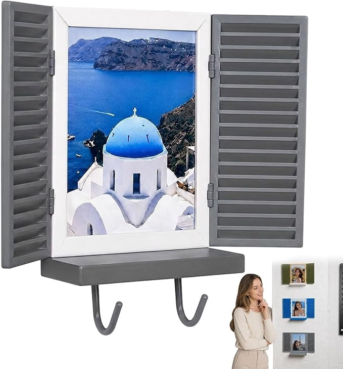 Mediterranean Window Photo & Key Holder, Mediterranean Shutter Photo ...