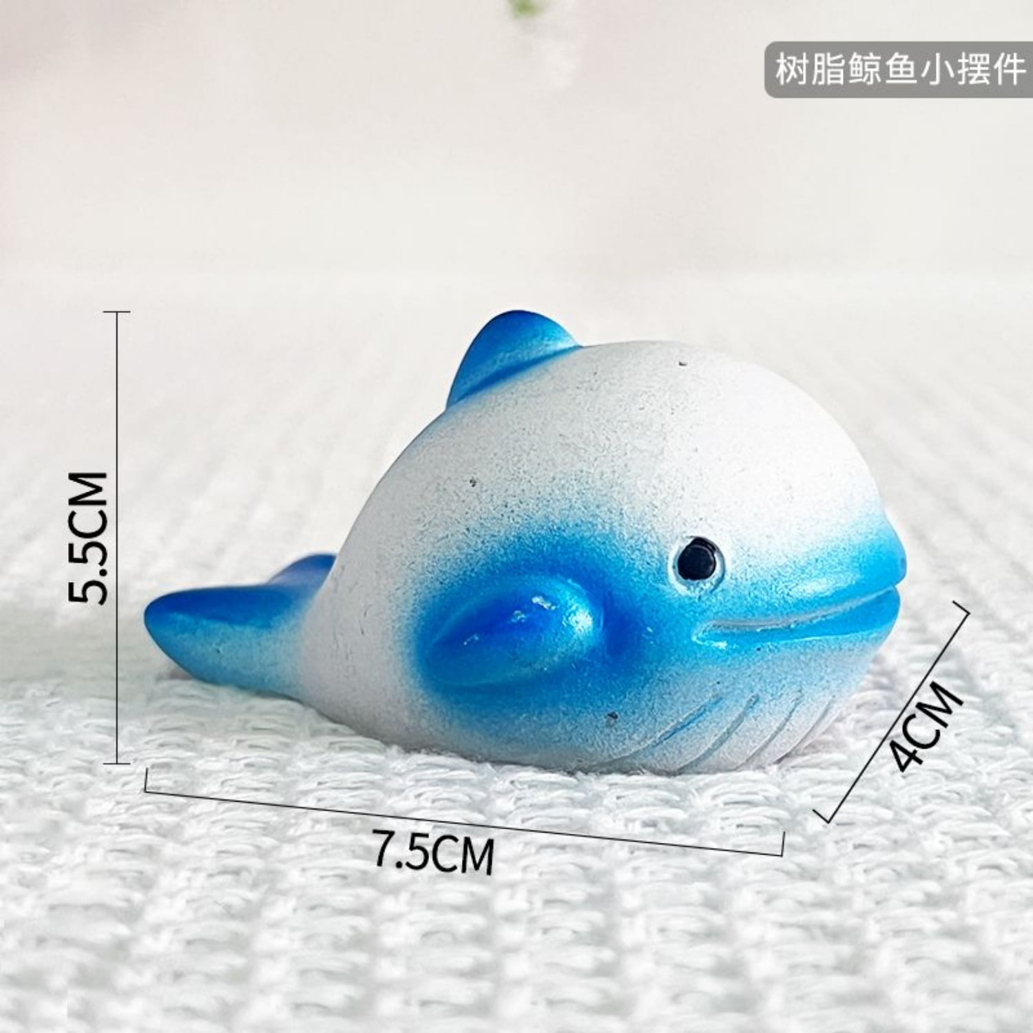 Mediterranean style grids resin dolphin whale decoration small ...