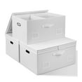 Medium 15 21 Quart Collapsible Stackable Storage Bins With Lids 3