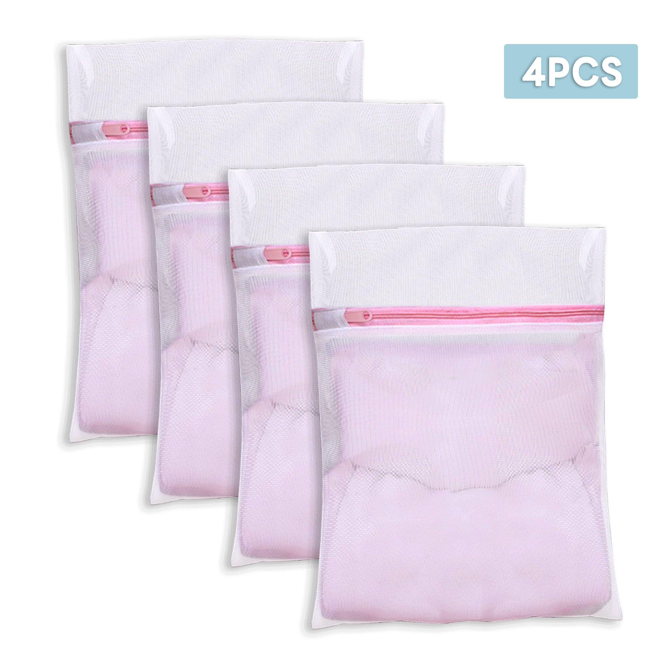 YDmeet 16x20 Inch Mesh Laundry Bags 4-pack, Fine Mesh Zipper Wash Bags ...