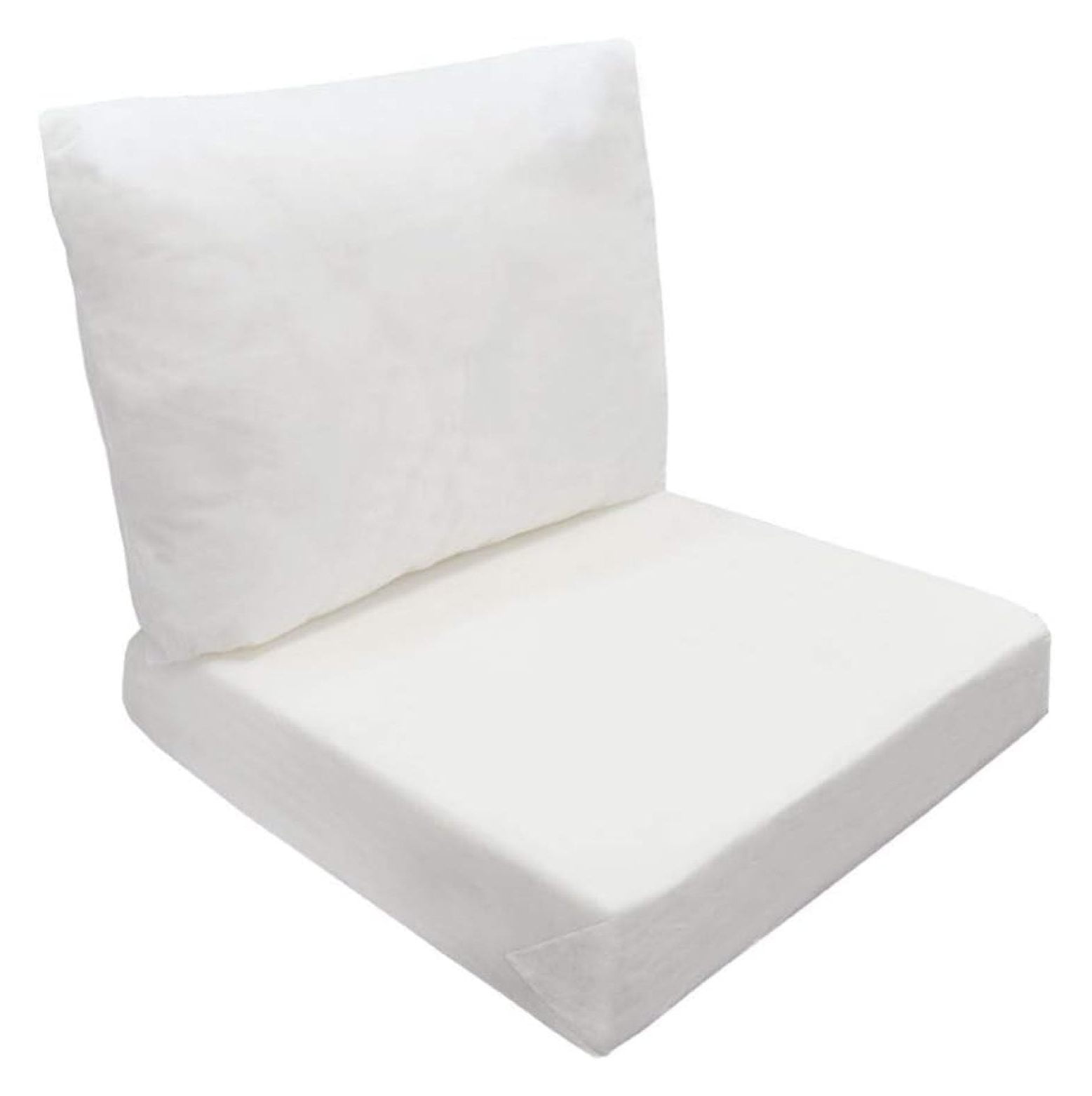 Medium 24" x 26" x 6" Deep Seat Cushion Insert Foam Back Polyester Fill ...