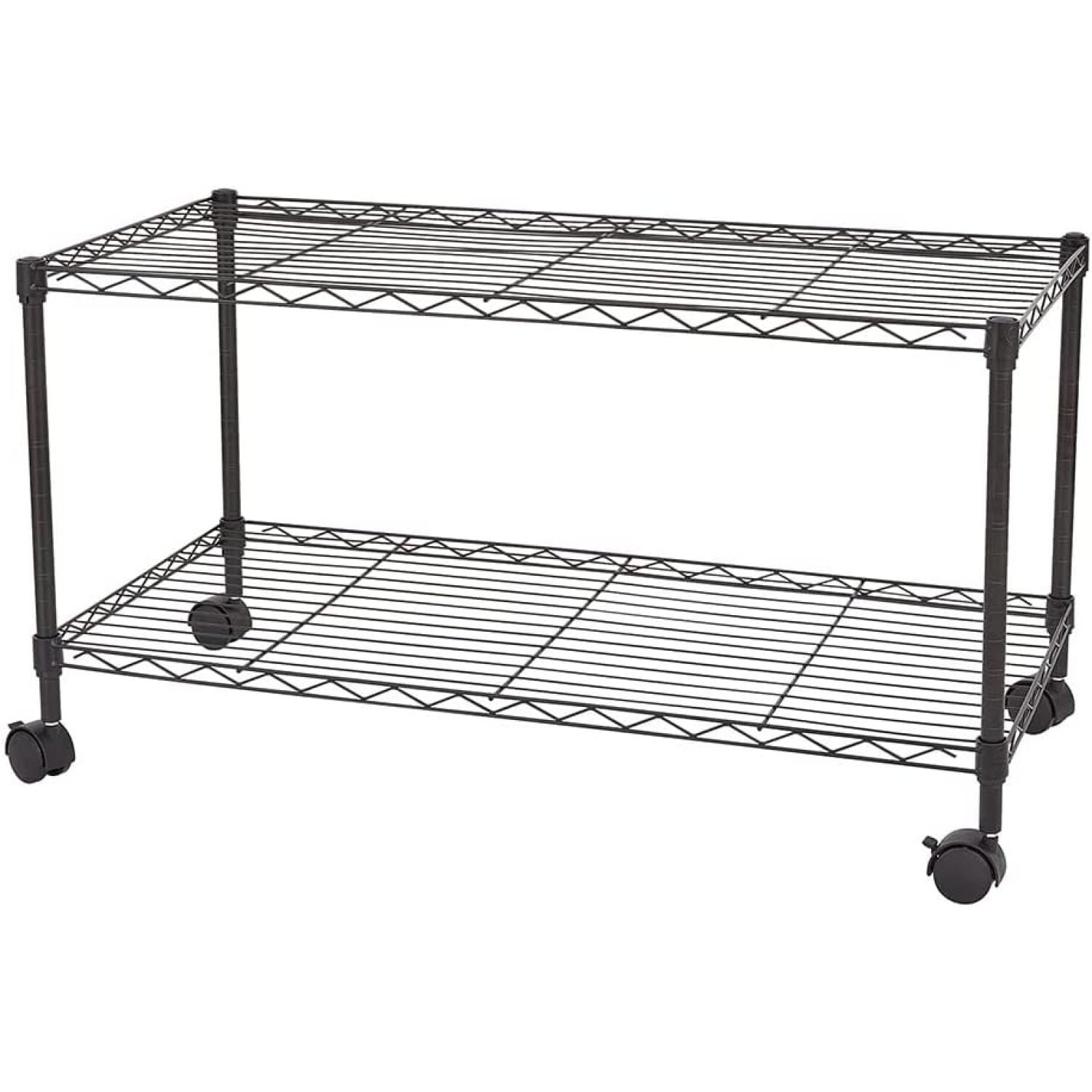 Medium Adjustable, Heavy Duty Storage Shelving Unit on Wheel Casters ...
