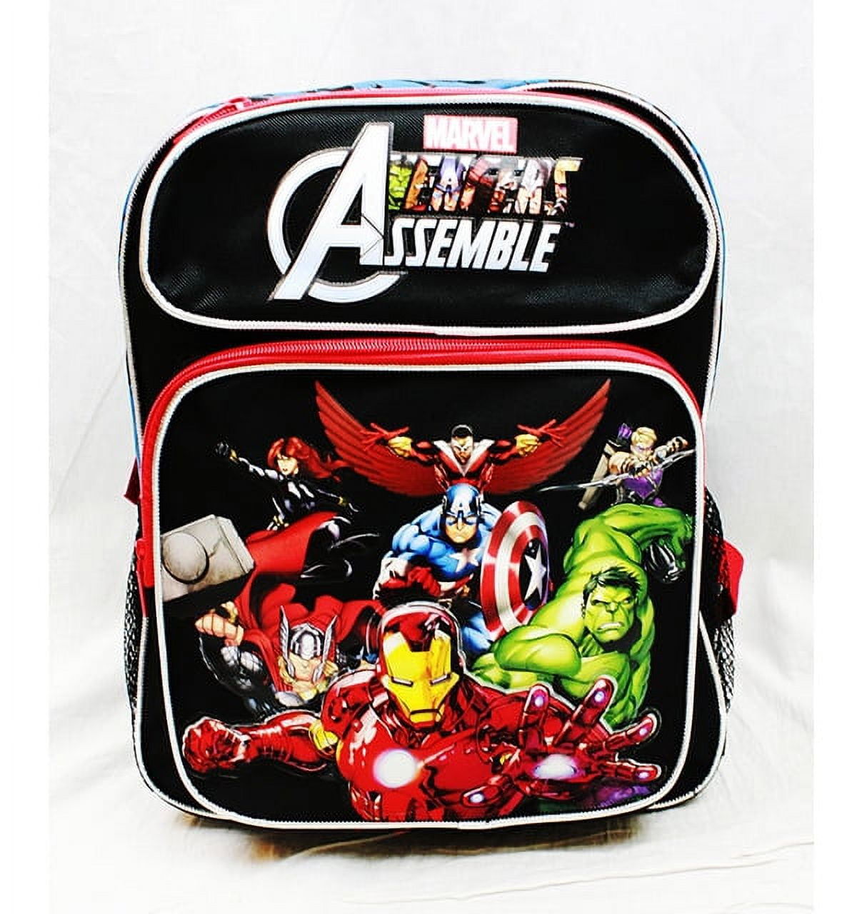 Medium Backpack - - Avengers All Heroes Black School Bag ac24782 ...