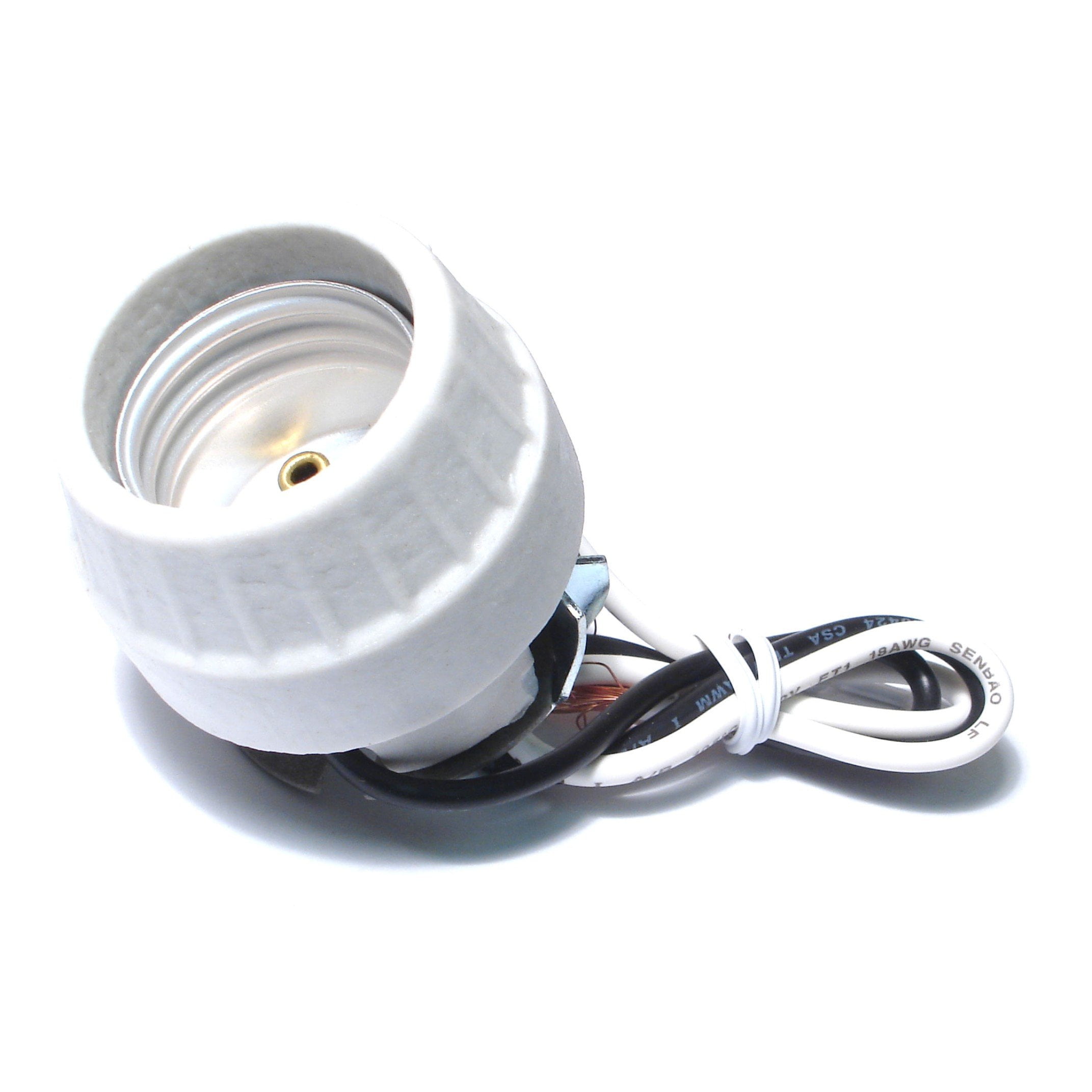 Medium Base Porcelain Front Mount Fixture Sockets (2 pcs.) - Walmart.com