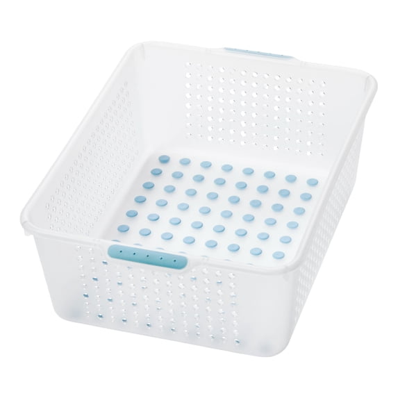 madesmart Blue Bath Medium Basket, Multipurpose Storage Bin, Cabinet ...