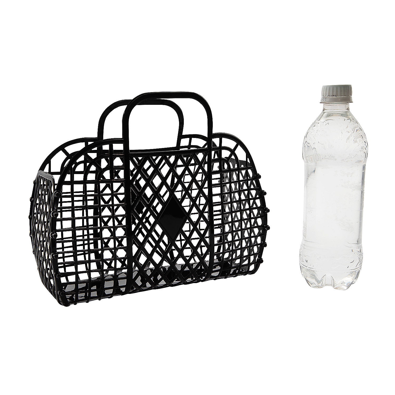 Medium Black Jelly Tote Bags - 6 Pieces - Walmart.com