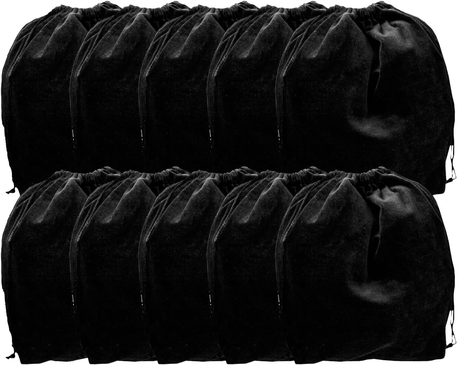 Medium Black Velvet Cremation Urn Bag 10-Pack - Velvet Cotton Bags for ...