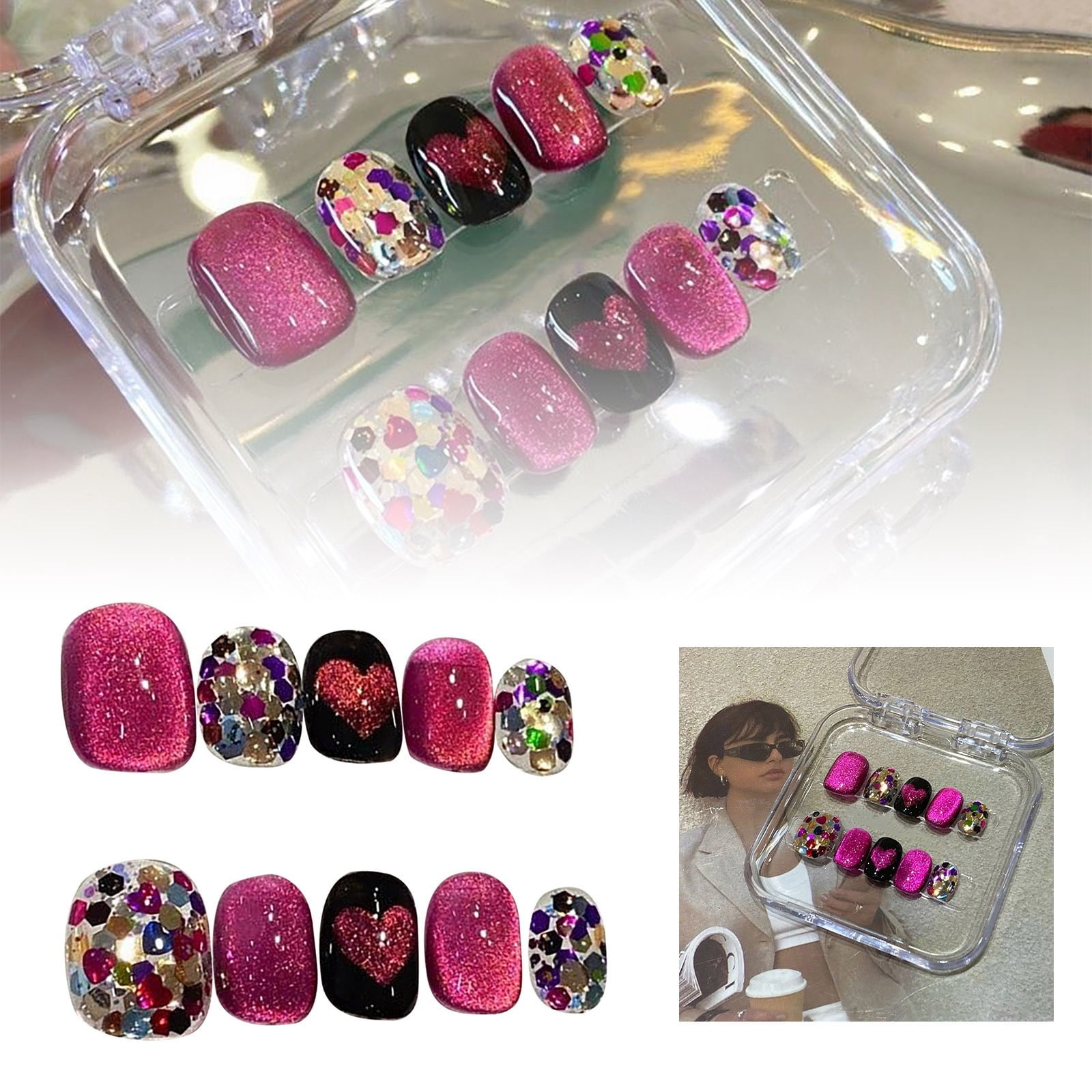 on Medium Coffin Nails Long Nails Tip Short Clear Nails Nails for ...