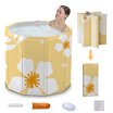 152cm Portable Inflatable Bathtub Adult Folding Bathroom Blow Up Bath ...