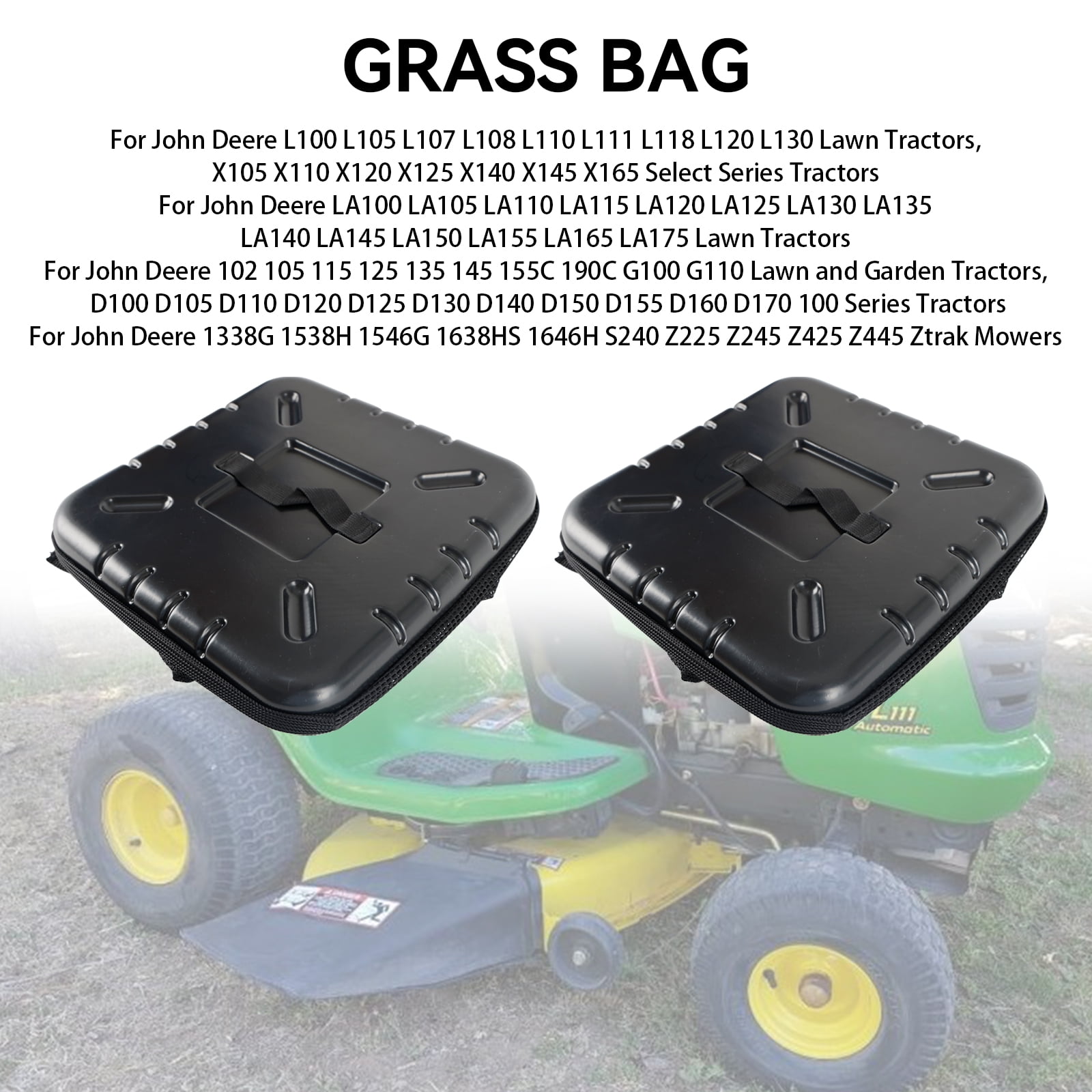 Medium Density Grass Bag AM122416 Fit for John Deere L 100 105 107 110 ...