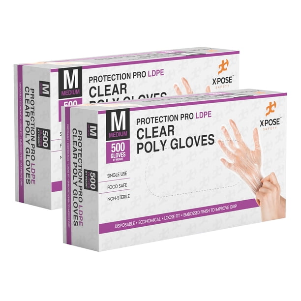 Medium Disposable Food Prep Gloves, Latex Free, for Food Handling ...