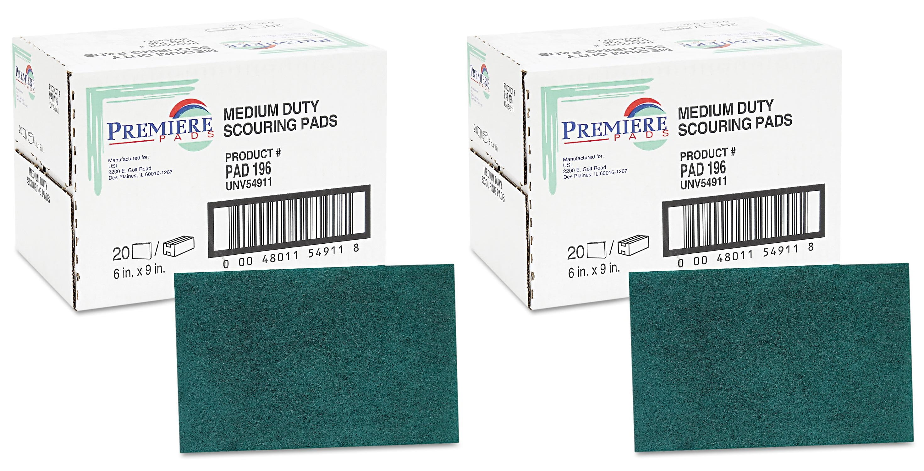 Medium Duty Scouring Pad - 2 Pack (20 Count) - Walmart.com