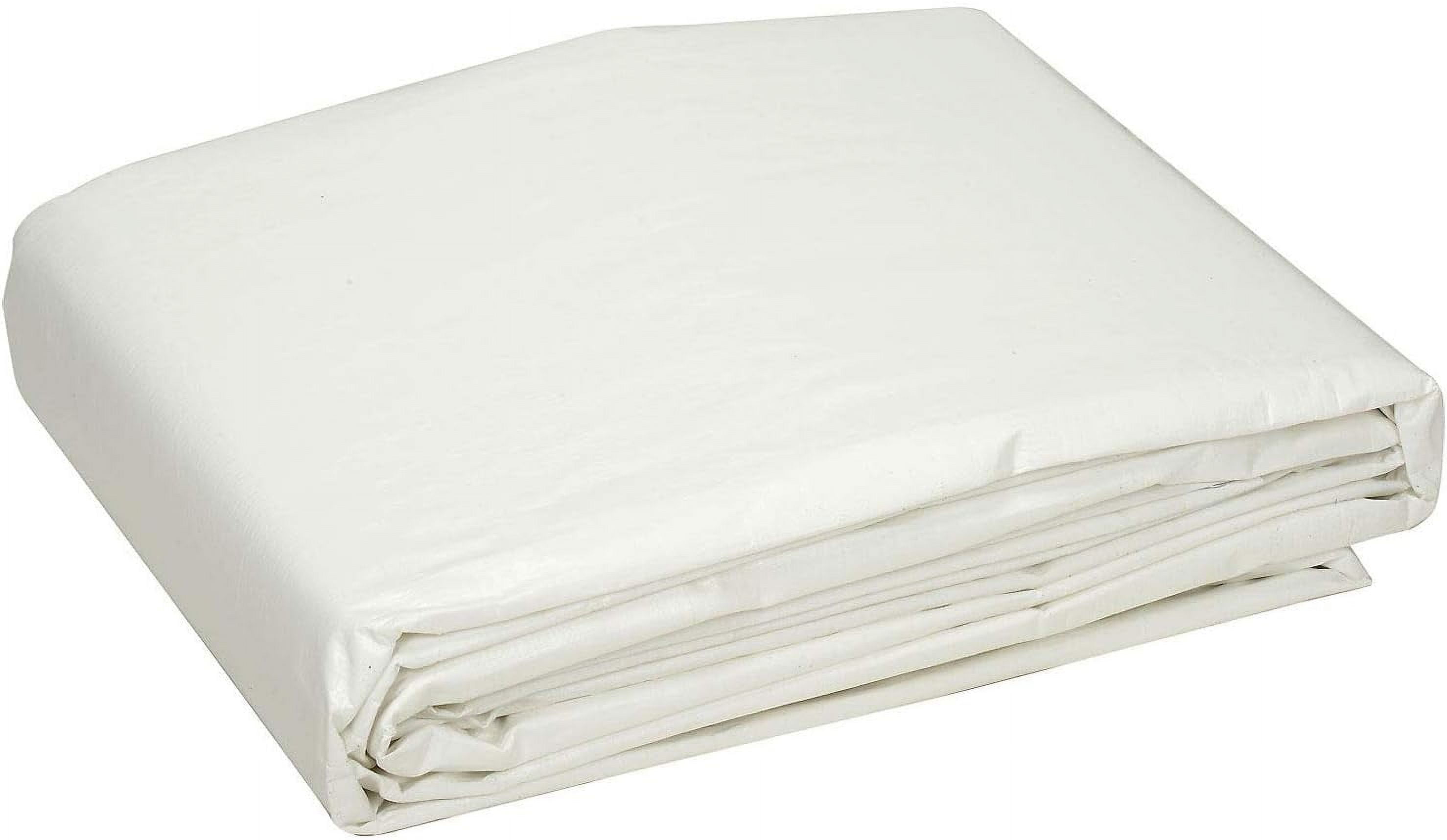 Medium Duty Tarp, 6'W x 20'L, 6 oz, White - Walmart.com