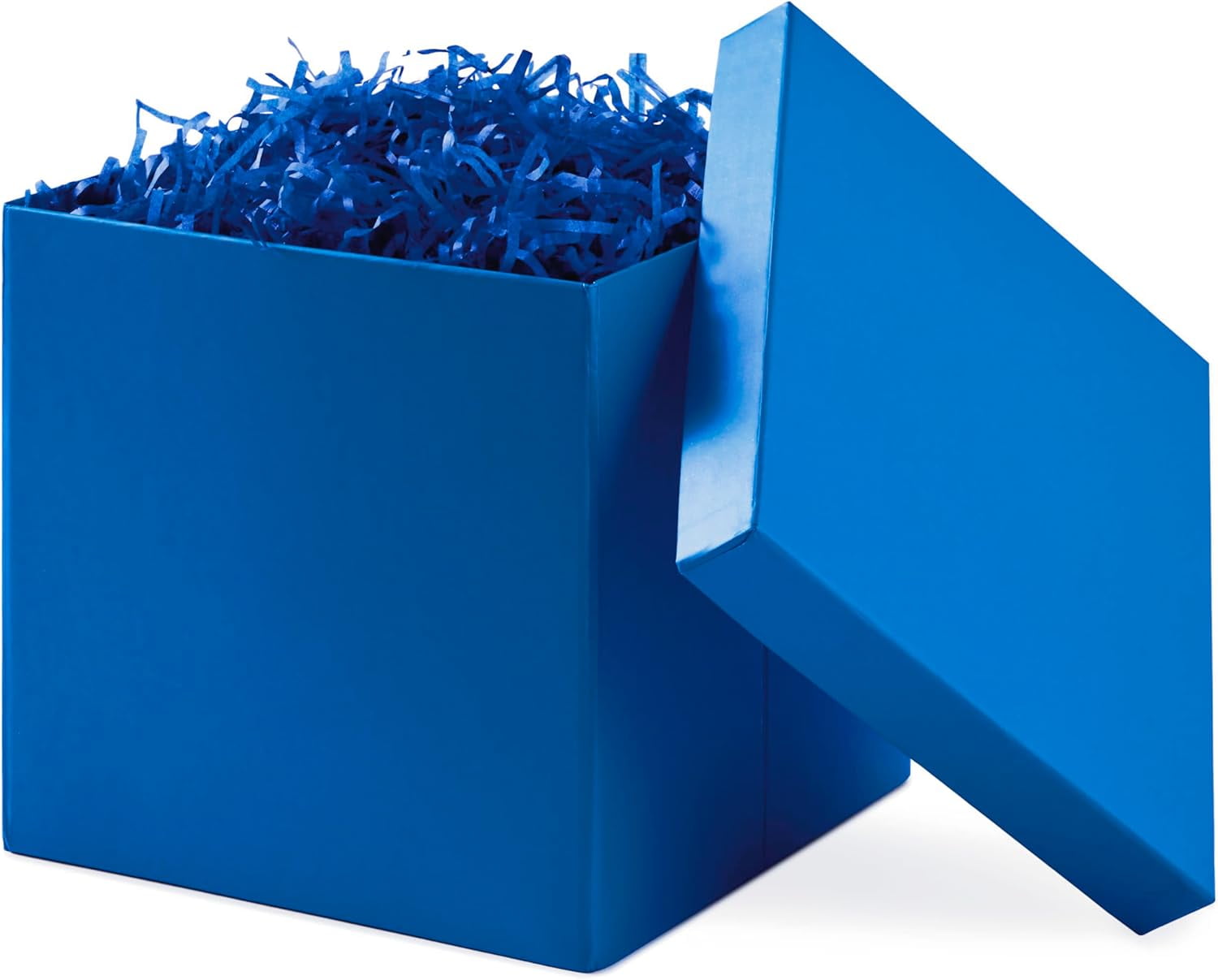 Medium Gift Box with Lid and Shredded Paper Fill (Red 7 inch Box) for ...
