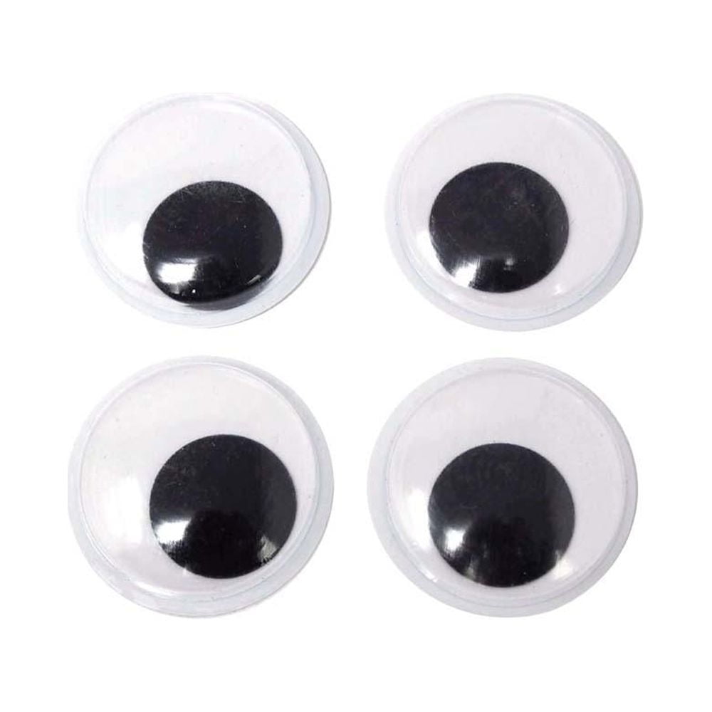 Medium Googly Eyes Self Adhesive Sticker, Black, 1-7/8-Inch, 4-Count ...