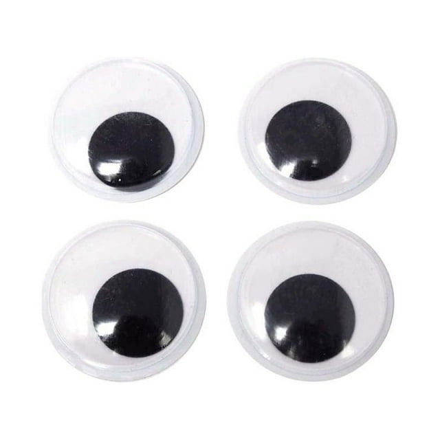 Medium Googly Eyes Self Adhesive Sticker, Black, 1-7/8-Inch, 4-Count ...