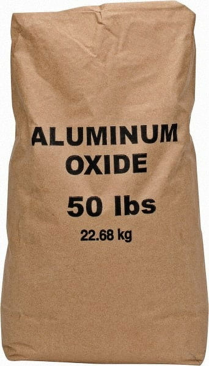 Medium Grade Angular Aluminum Oxide 120 Grit, 9 Max Hardness, 50 Lb Box ...
