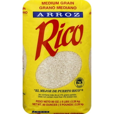 Rico Medium Grain Rice, Pure and Nutritious, 20 lbs - Walmart.com