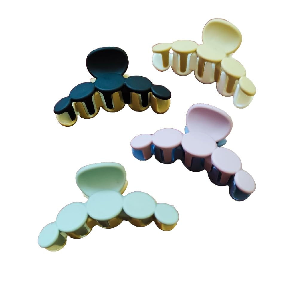 Medium Hair Claw Clips Small Circle Design for Women and Girls Matte ...