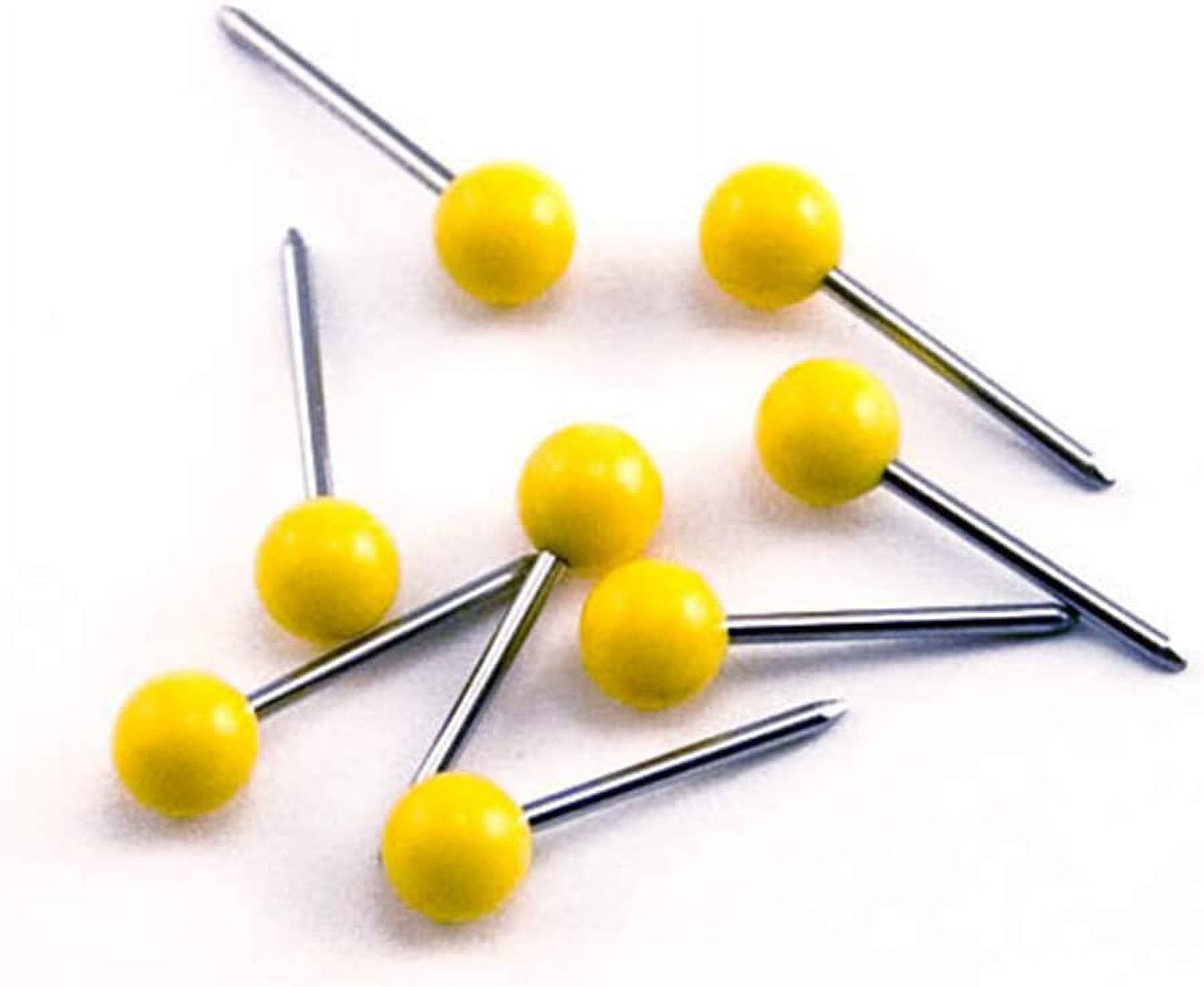 Medium Head Map Tacks, 3/8-Inch Shank, 3/16-Inch Head, Box of 100 ...