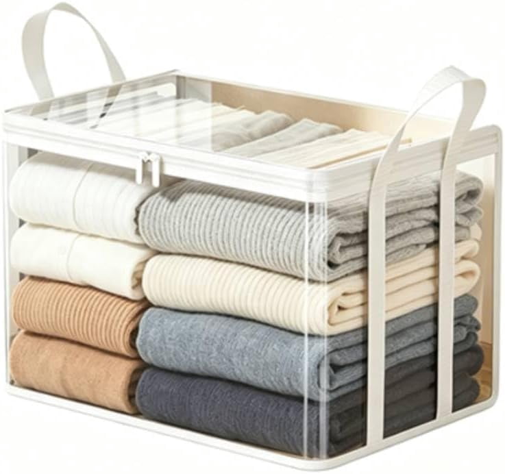 Medium Heavy-Duty Thick Plastic Clear Storage Bag for Moving & Closet ...